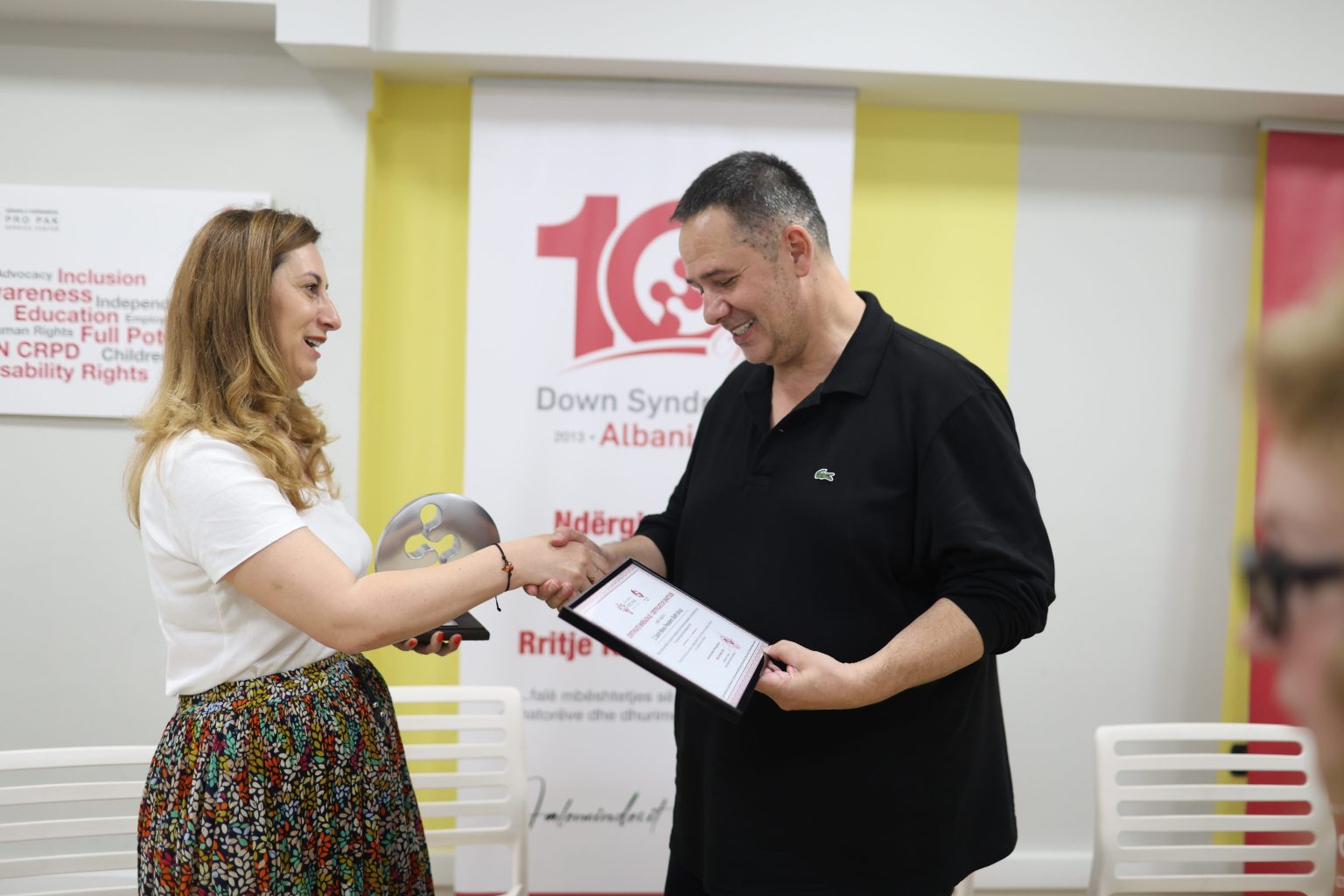 Down Syndrome Albania vlerëson Samir Manen për mbështetjen e ...